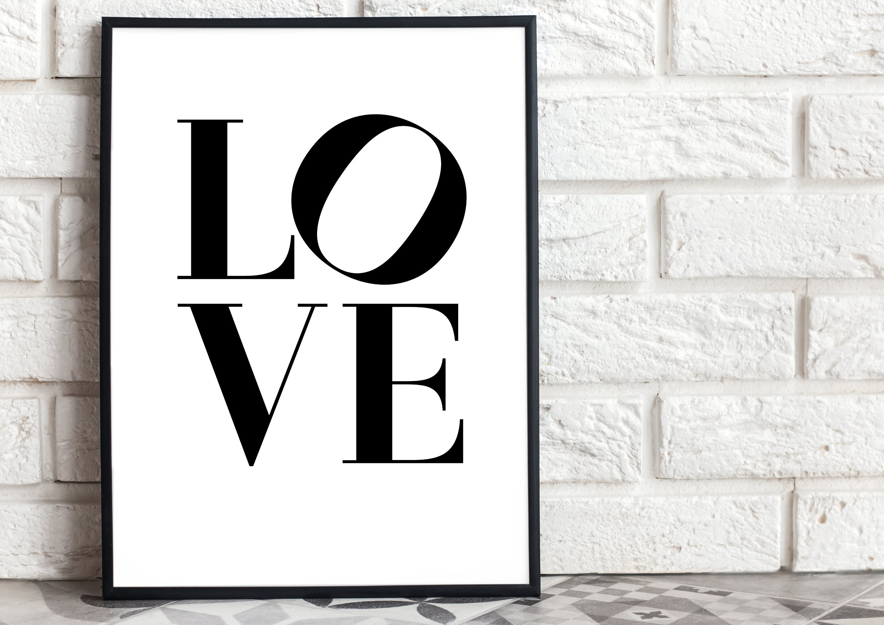LOVE PRINT ART, Printable Wall Art, Digital Download, Modern Most ...