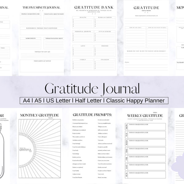 Gratitude Journal - Etsy