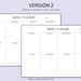 WEEKLY PLANNER PRINTABLE Landscape, Minimalist Weekly Schedule, Week at ...