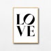 LOVE PRINT ART, Printable Wall Art, Digital Download, Modern Most ...