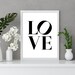 LOVE PRINT ART, Printable Wall Art, Digital Download, Modern Most ...