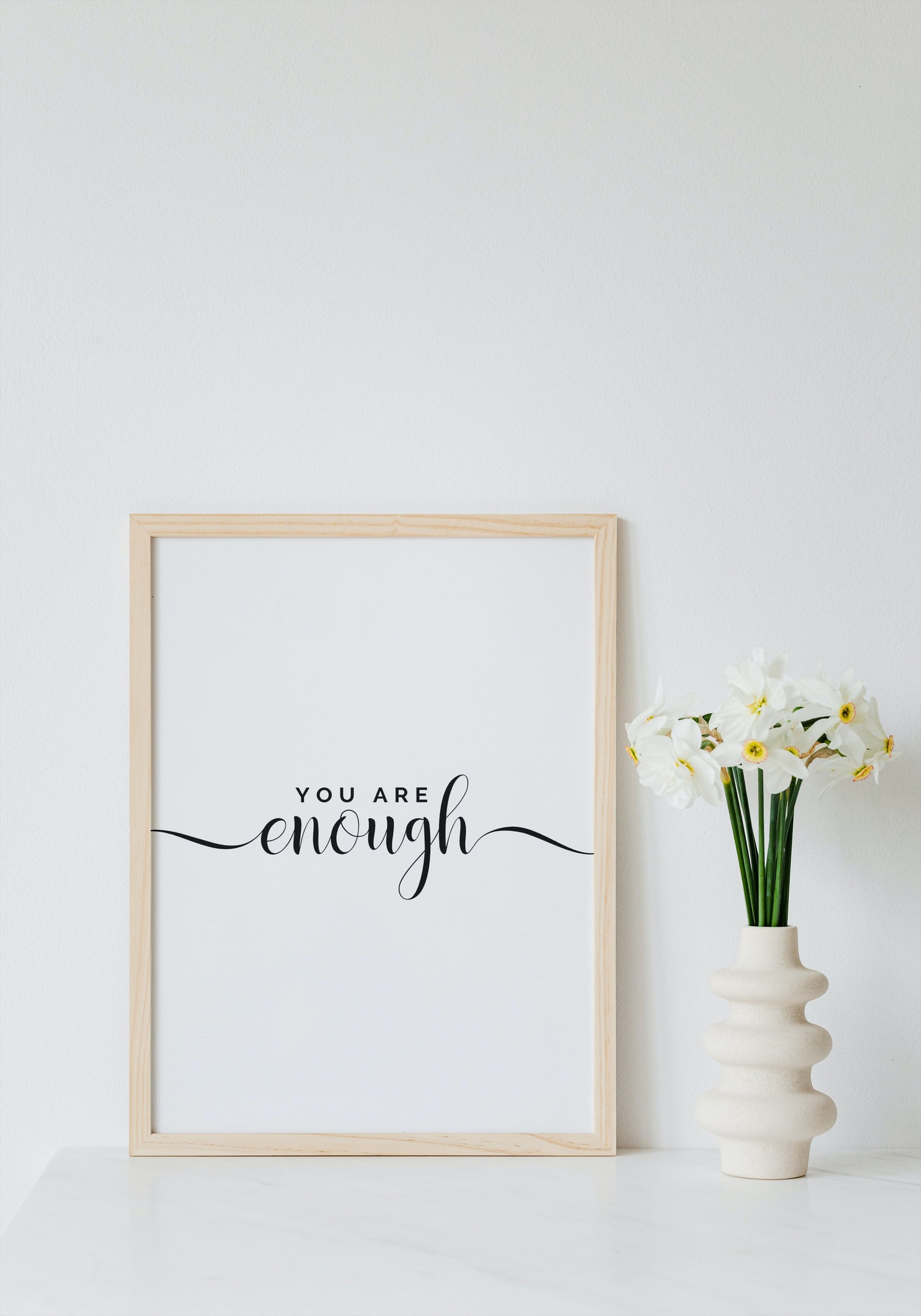 You Are Enough Print, Motivational Wall Art (digital Download) - Etsy