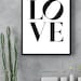 LOVE PRINT ART, Printable Wall Art, Digital Download, Modern Most ...