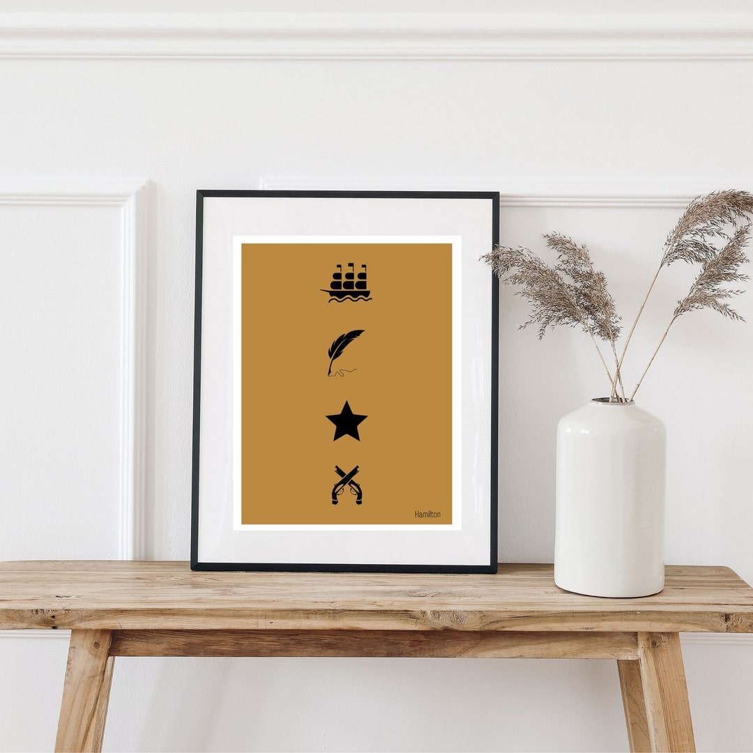 Hamilton Inspired Minimalist Printable Wall Art | Broadway Printable ...
