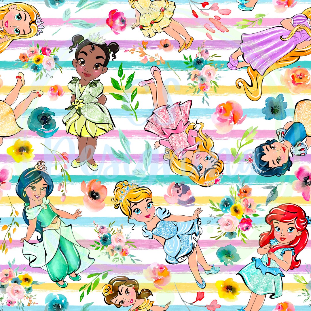 Princess Seamless,princess Seamless Pattern,digital Paper,digital ...