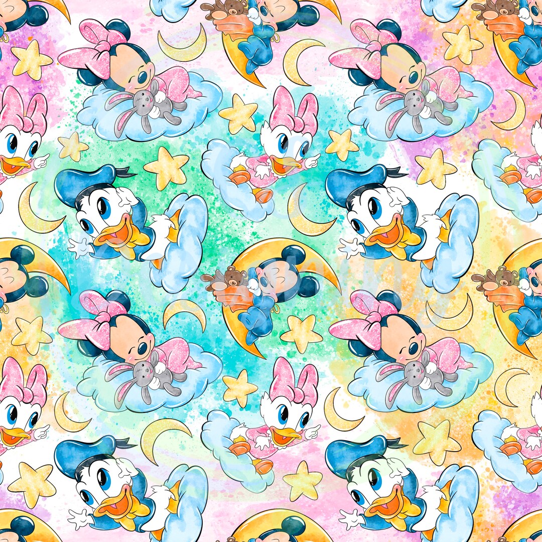 Magic Kingdom Seamless,mickey Seamless,seamless Pattern,digital Paper ...