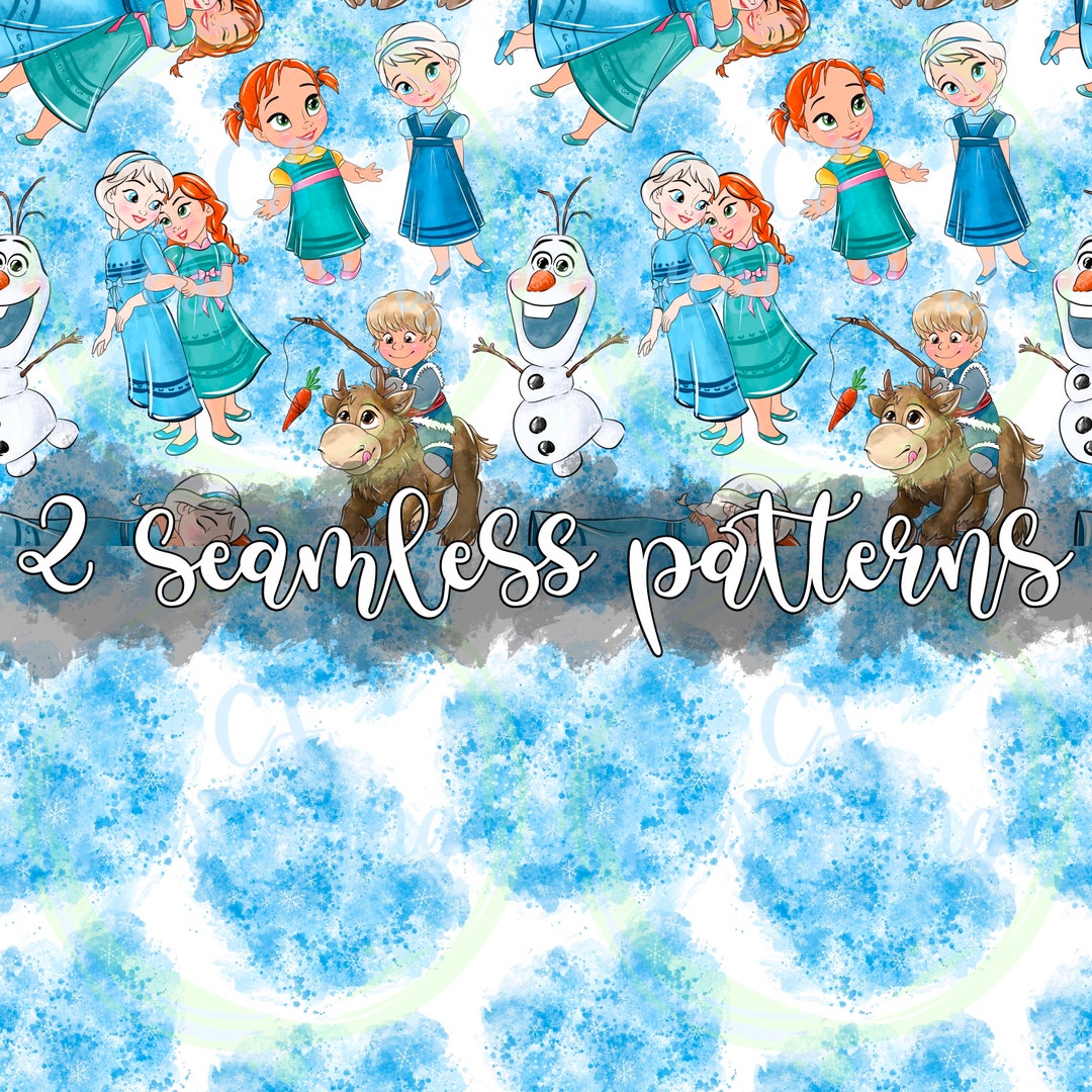 Frozen Digital Paper,elsa,elsa Seamless Pattern,seamless Pattern,magic ...