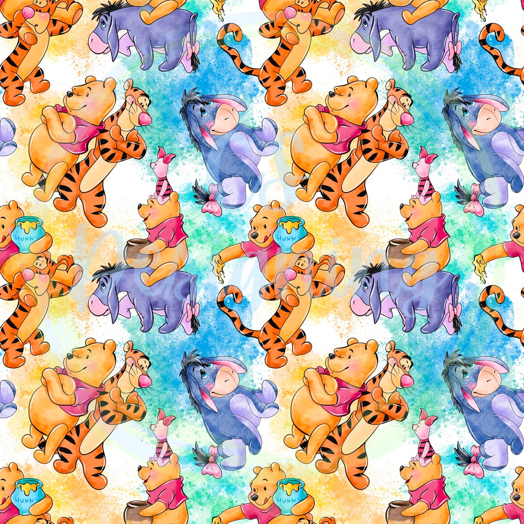 Winnie the Pooh Seamless,seamless Pattern,digital Paper,digital,paper ...