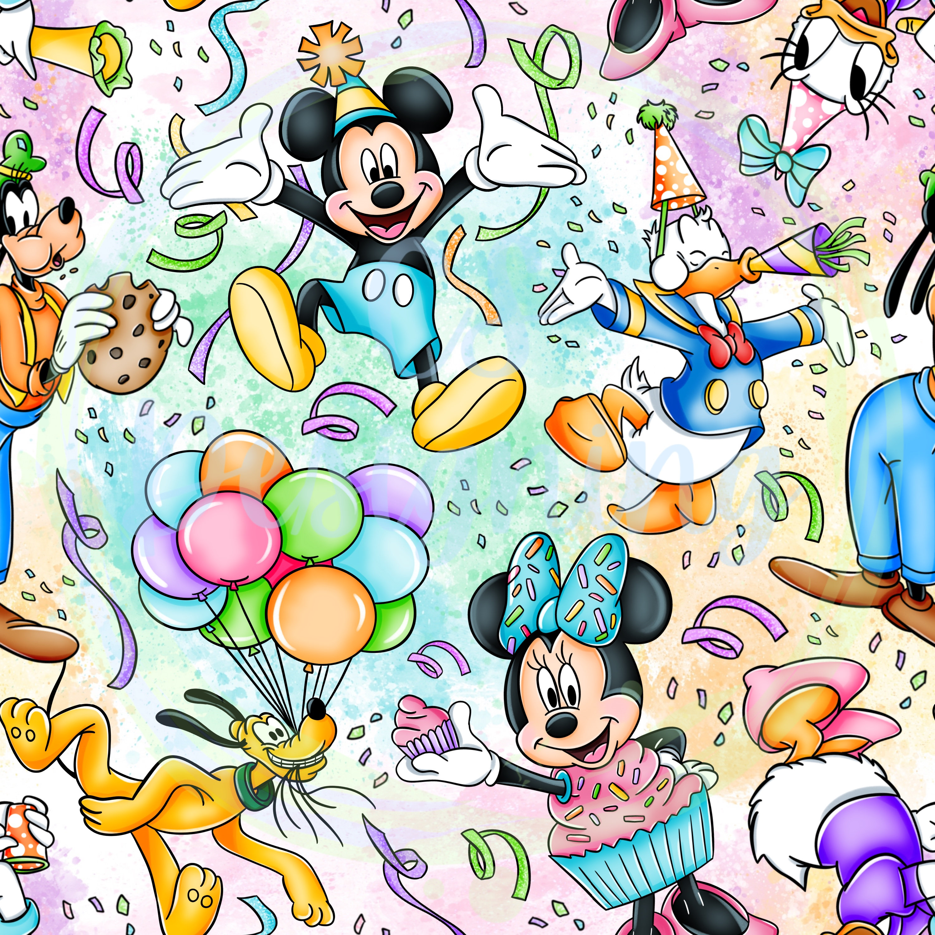 Magic Kingdom Seamless,mickey Seamless,seamless Pattern,digital Paper ...