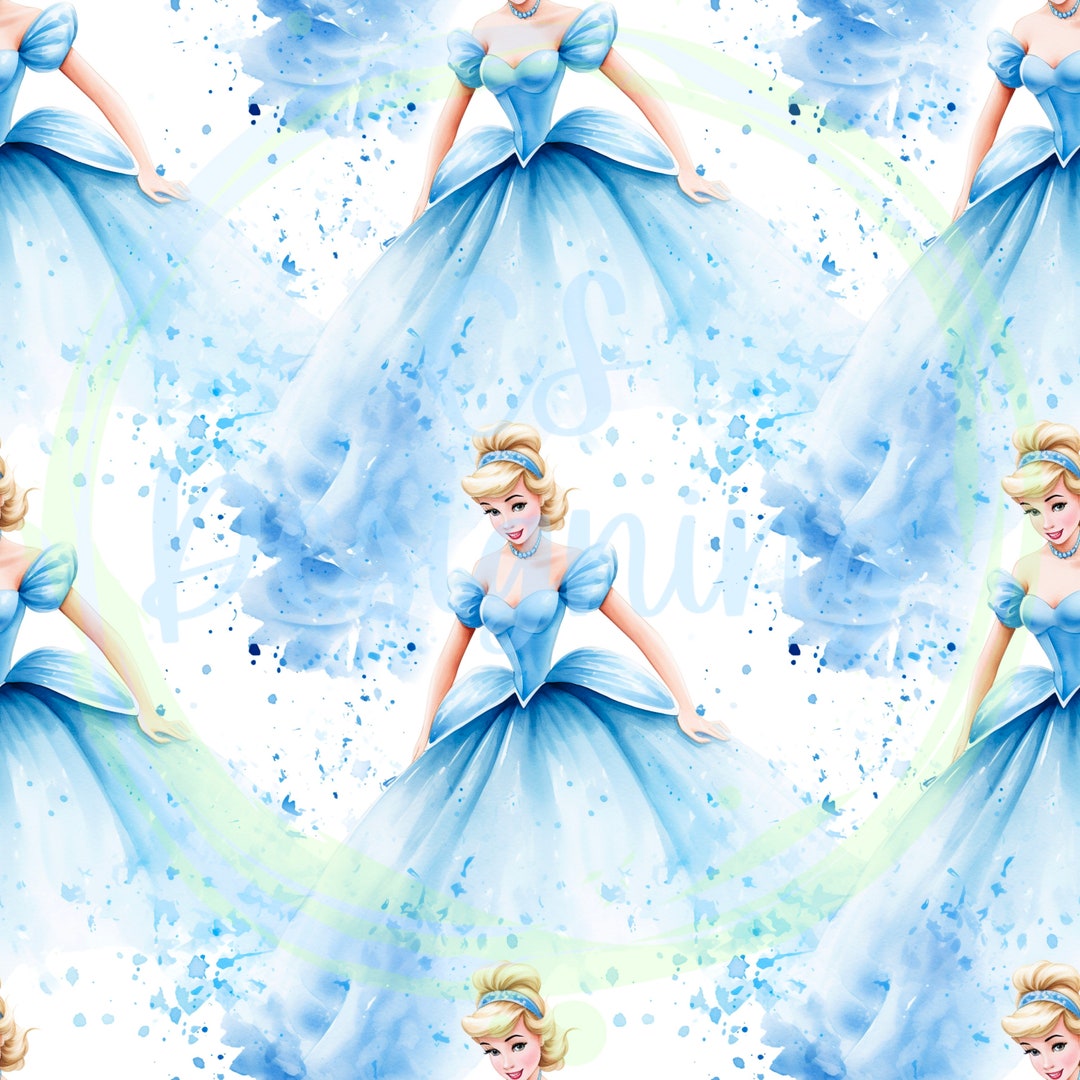 Cinderella Digital Paper,seamless Pattern,princess Seamless,princess ...