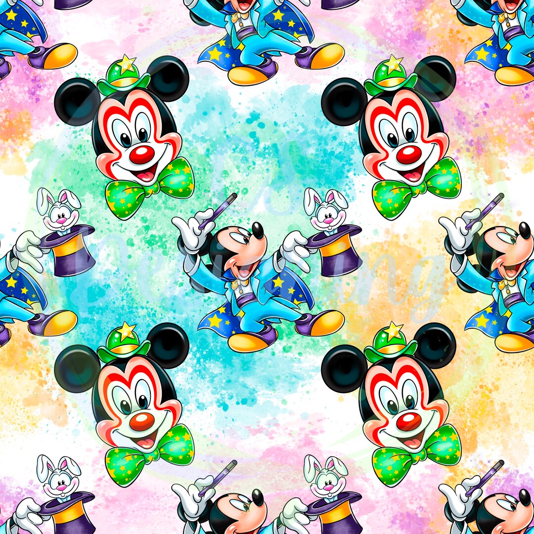 Magic Kingdom Seamless,mouse Friends,seamless Pattern,digital Paper ...