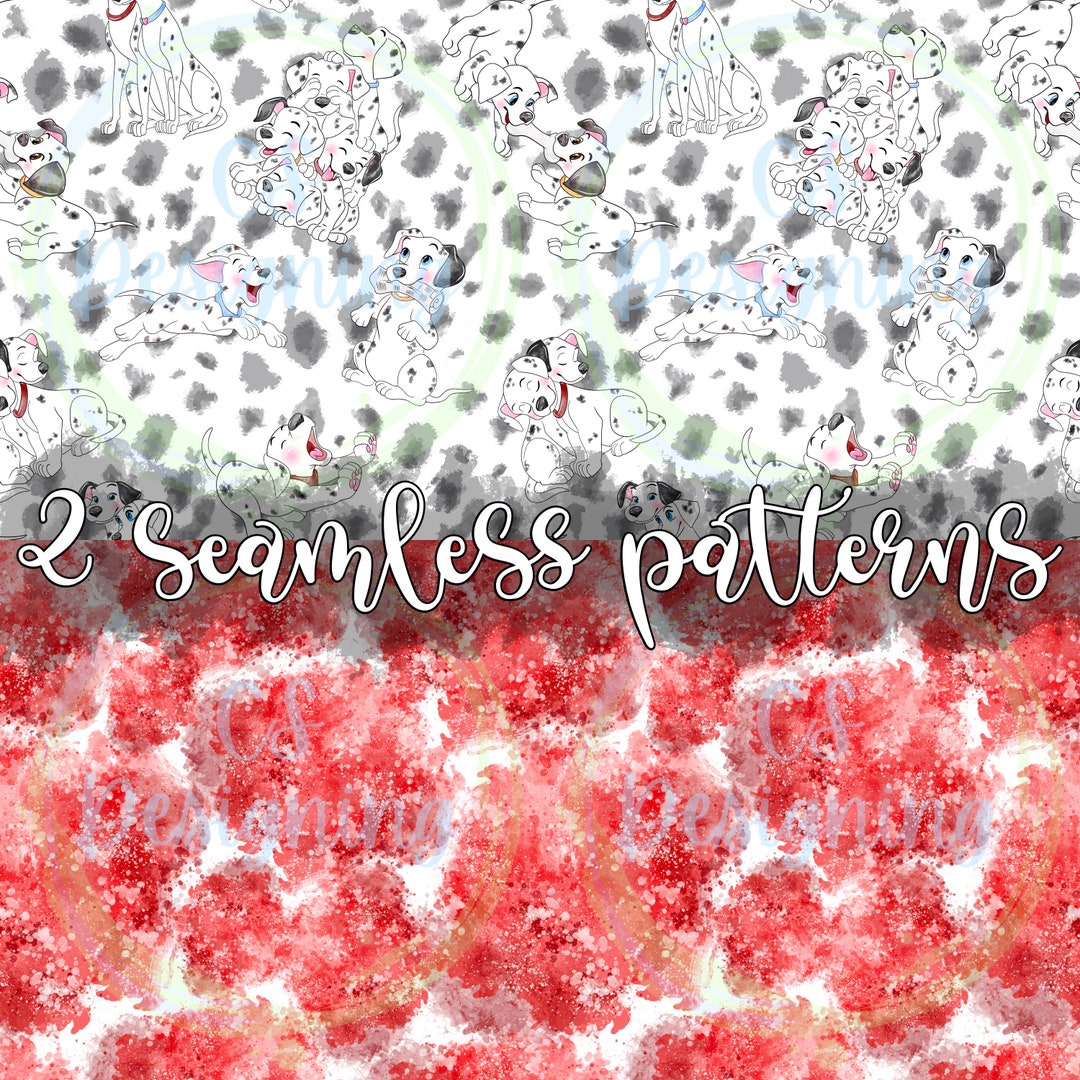 Cruella Seamless,101 Dalmatians,cruella Digital Paper,seamless Pattern,digital Paper,digital ...