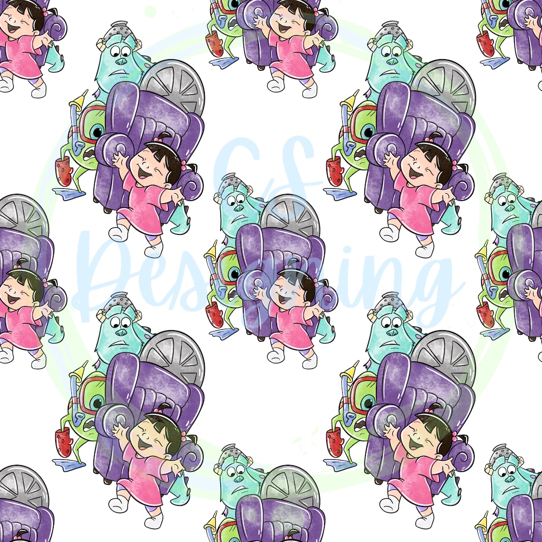 Monsters Inc,monsters Seamless Pattern,seamless Pattern,digital Paper ...