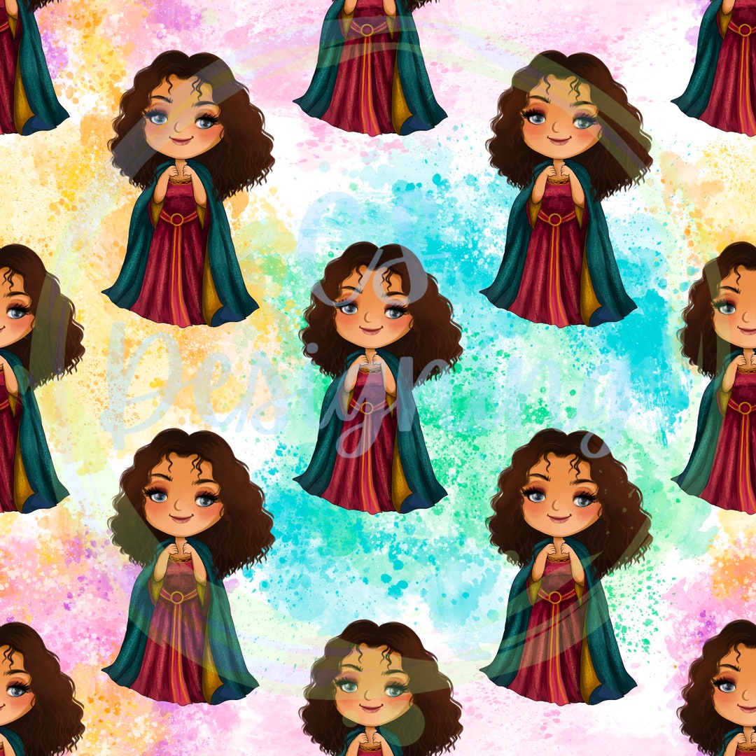 Princess Rapunzel Digital Paper,princess Seamless Paper,princess ...