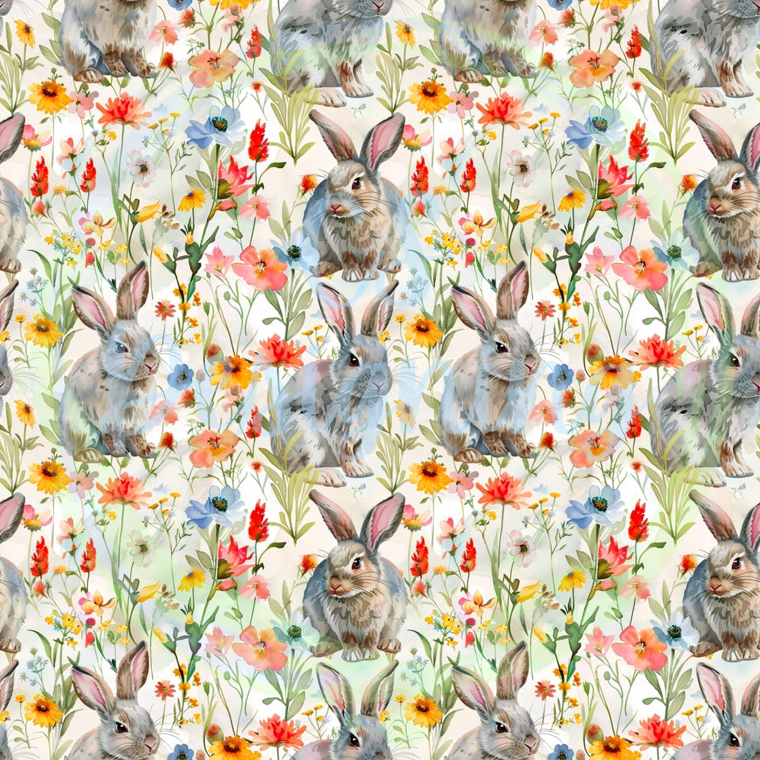 Bunny Seamless,easter Bunny,seamless Pattern,digital Paper,digital ...