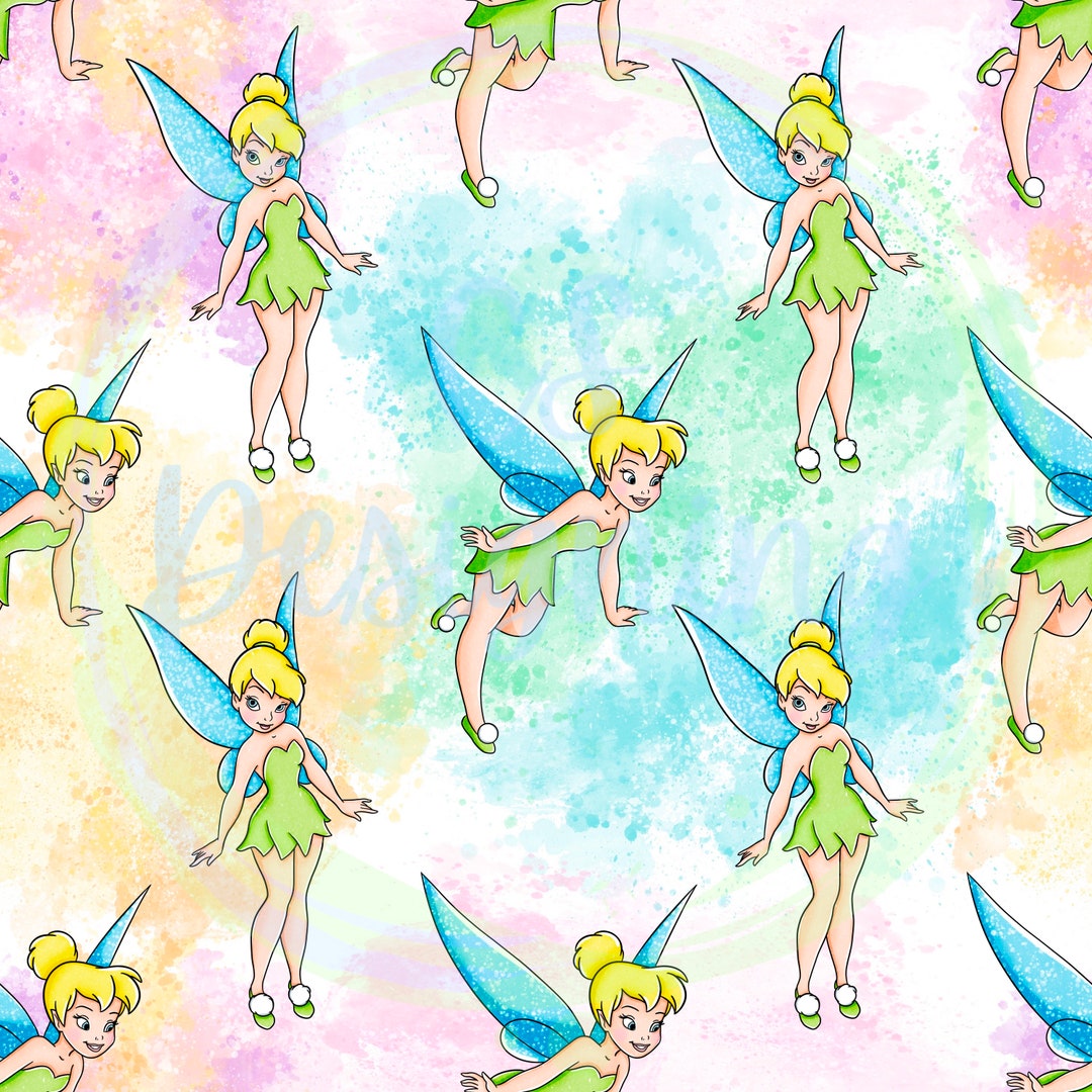 Fairy Seamless,seamless Pattern,tinkerbell,fairy Digital Paper ...
