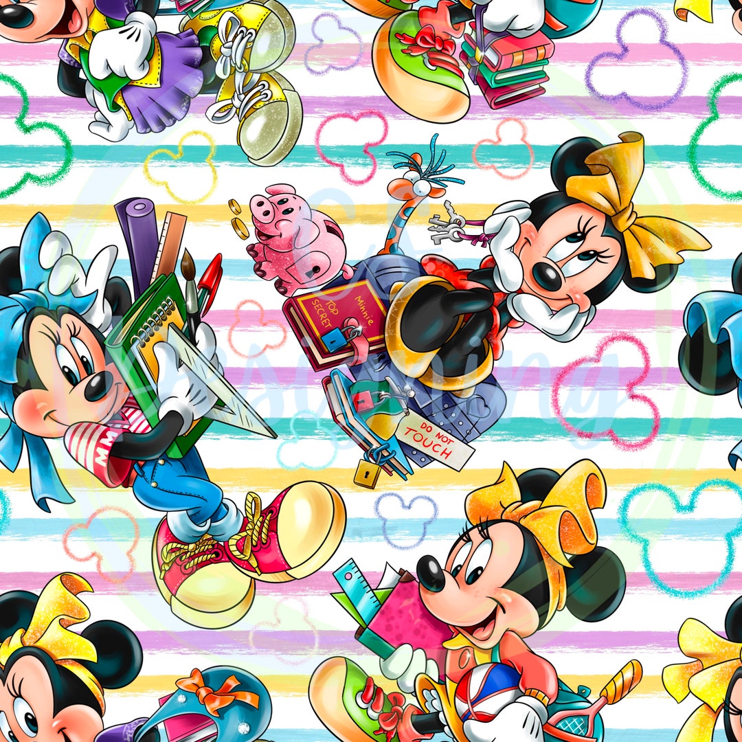 Minnie Seamless,clubhouse,seamless Pattern,digital Paper,digital,paper ...