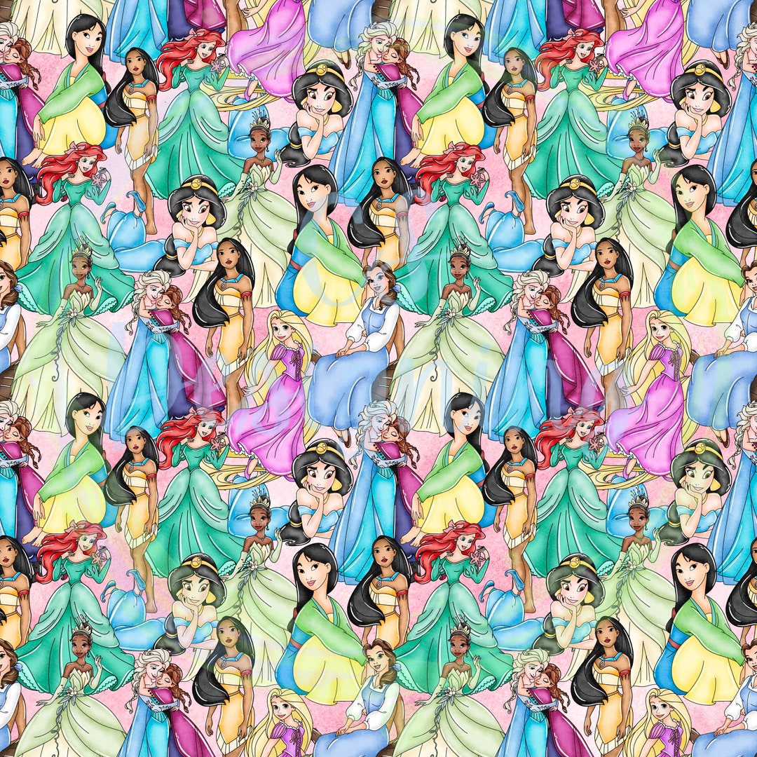 Princess Seamless,princess Seamless Pattern,digital Paper,digital ...