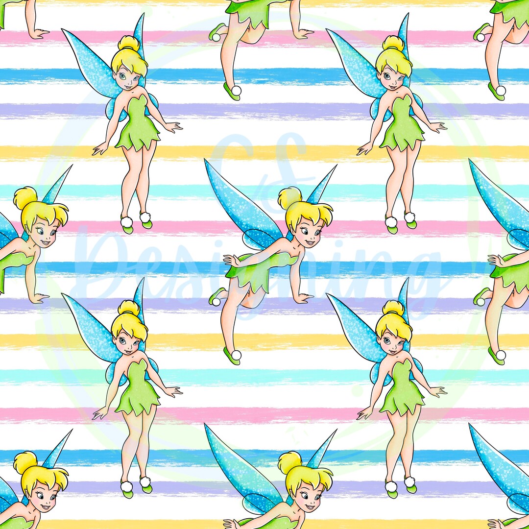 Fairy Seamless,seamless Pattern,tinkerbell,fairy Digital Paper ...