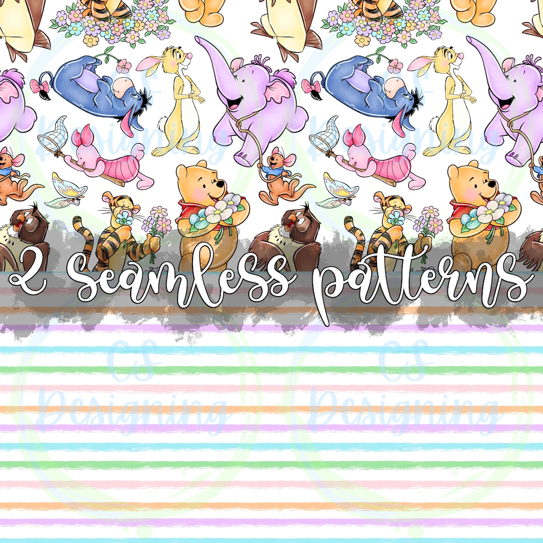 Winnie the Pooh Seamless,seamless Pattern,digital Paper,digital,paper ...