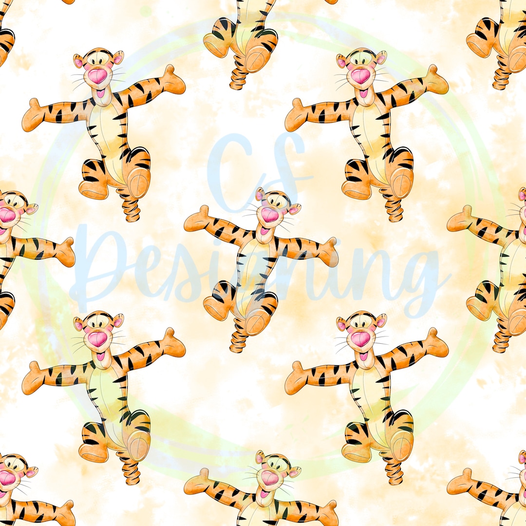 Tigger Seamless,seamless Pattern,digital Paper,digital,paper,seamless ...