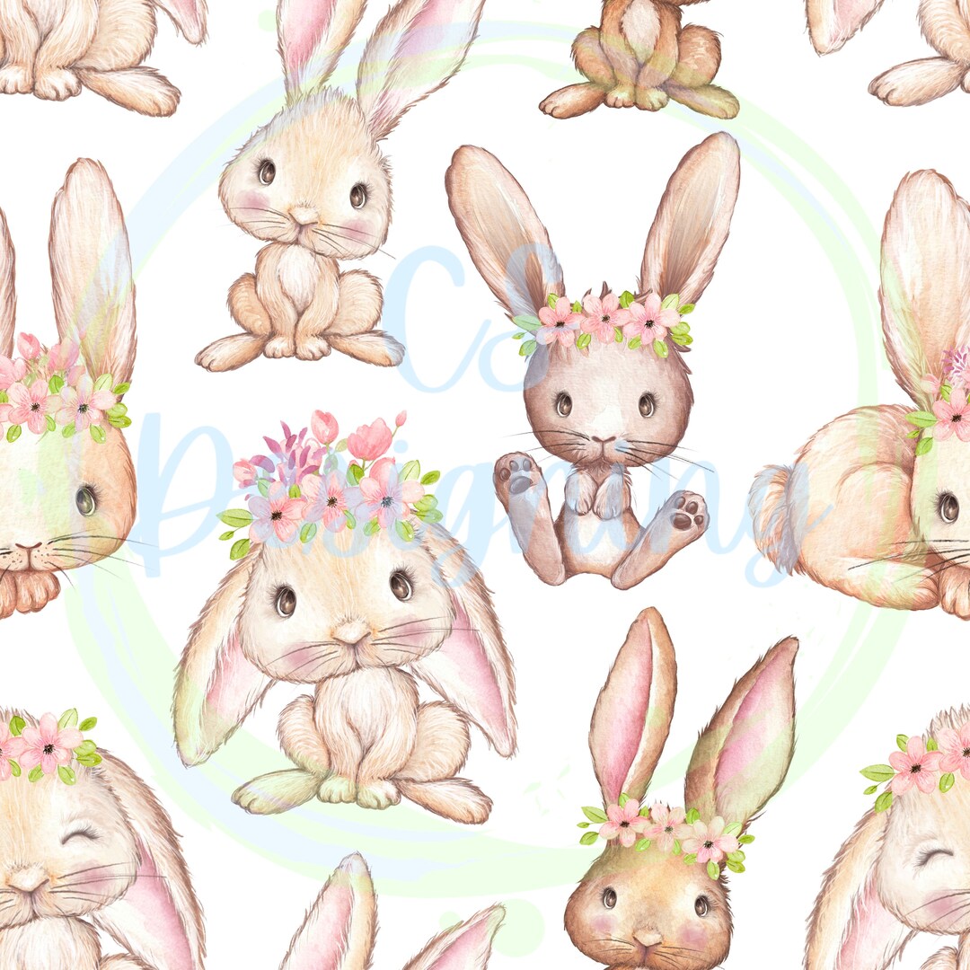 Bunny Seamless,easter Bunny,seamless Pattern,digital Paper,digital ...