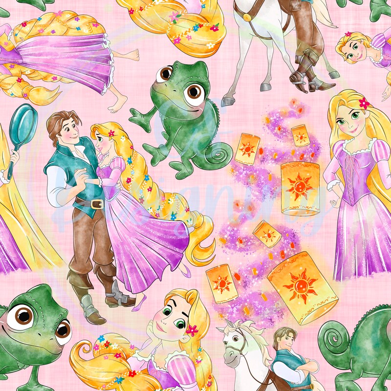 Tangled Digital Paper - Etsy