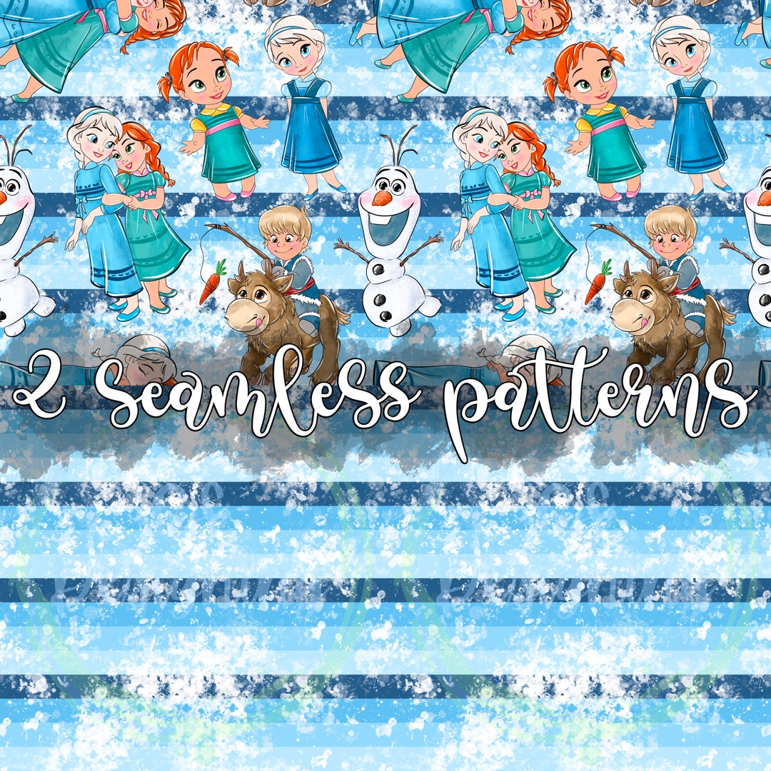 Frozen Digital Paper,elsa,elsa Seamless Pattern,seamless Pattern,magic ...