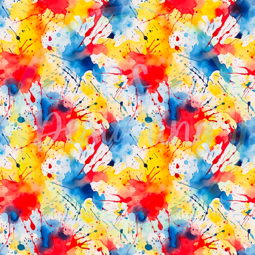 Paint Splatter Seamless,seamless Pattern,digital Paper,digital,paper ...