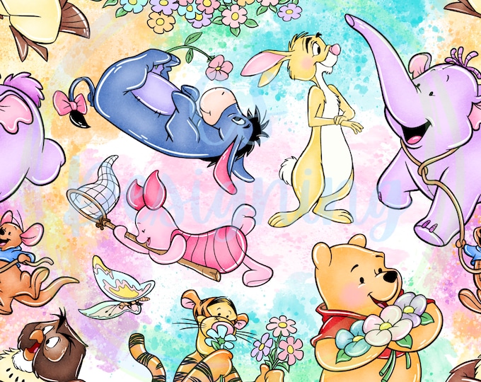 Winnie the Pooh Seamless,seamless Pattern,digital Paper,digital,paper ...