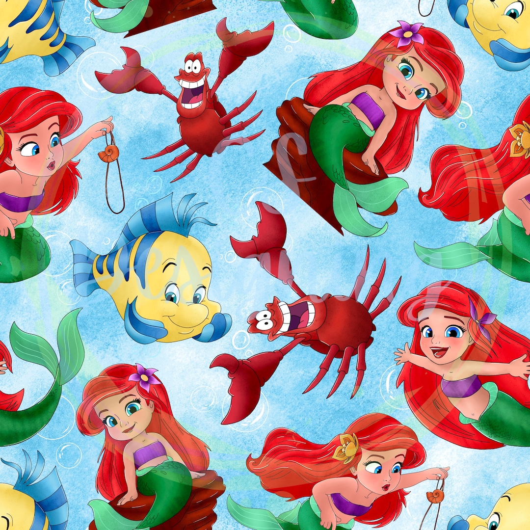 Mermaid Seamless,seamless Pattern,mermaid Pattern,digital Paper,digital ...