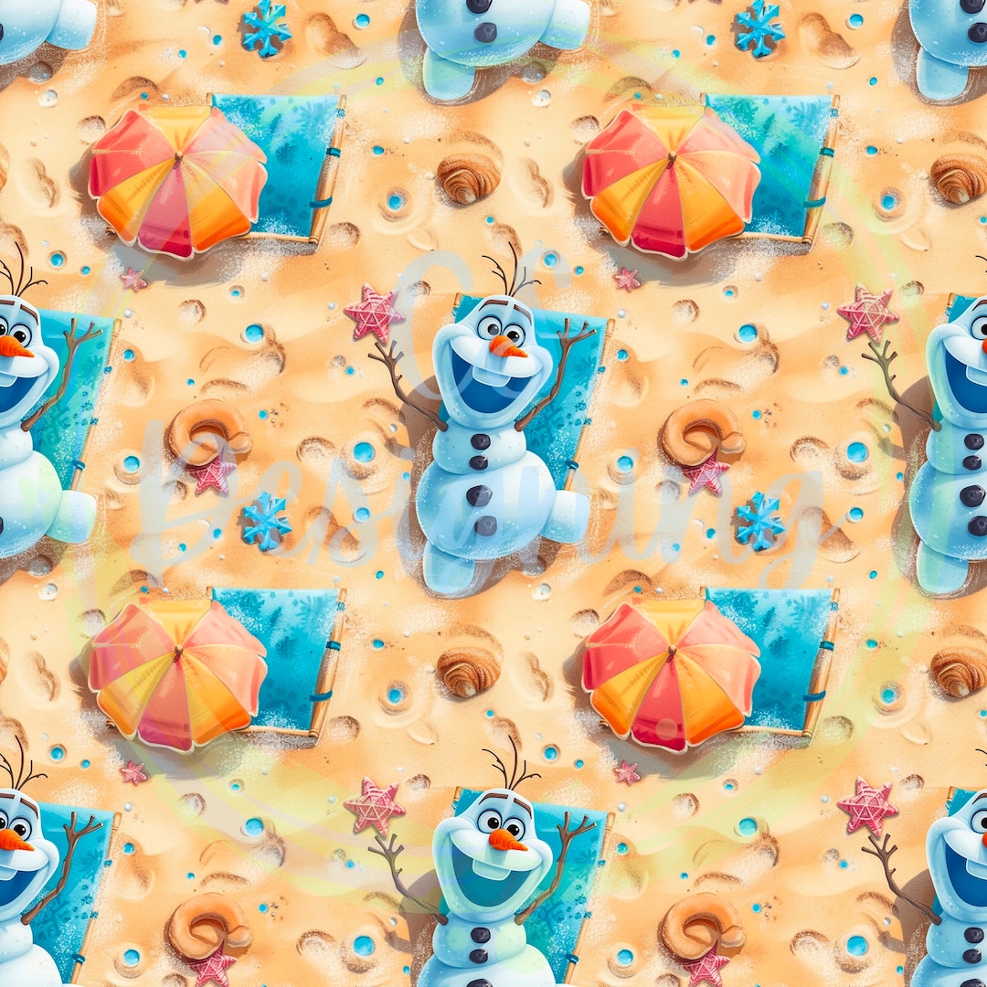 Frozen Digital Paper,olaf,olaf Seamless Pattern,seamless Pattern,magic ...