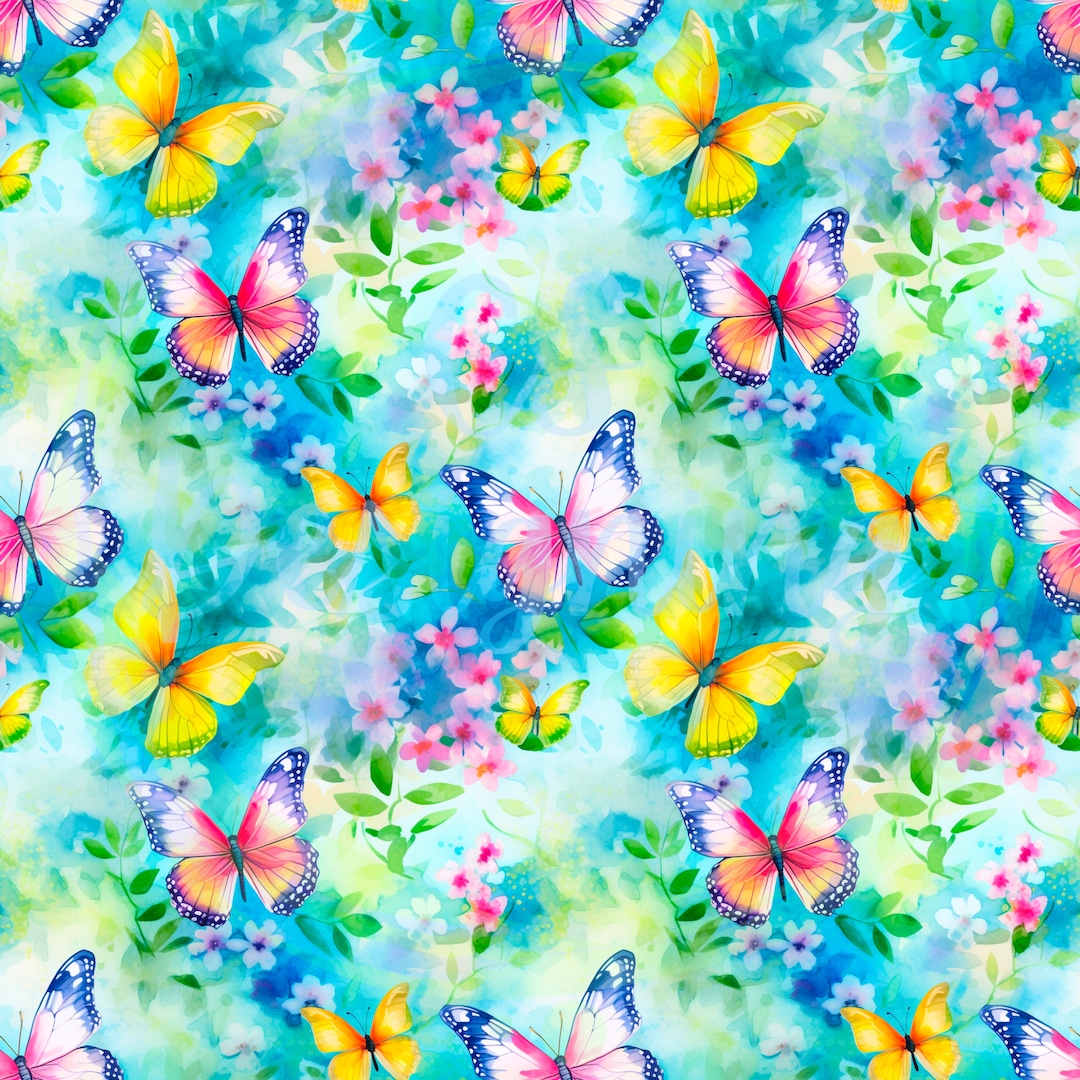Butterfly Seamless Pattern,seamless Pattern,digital Paper,digital,paper ...