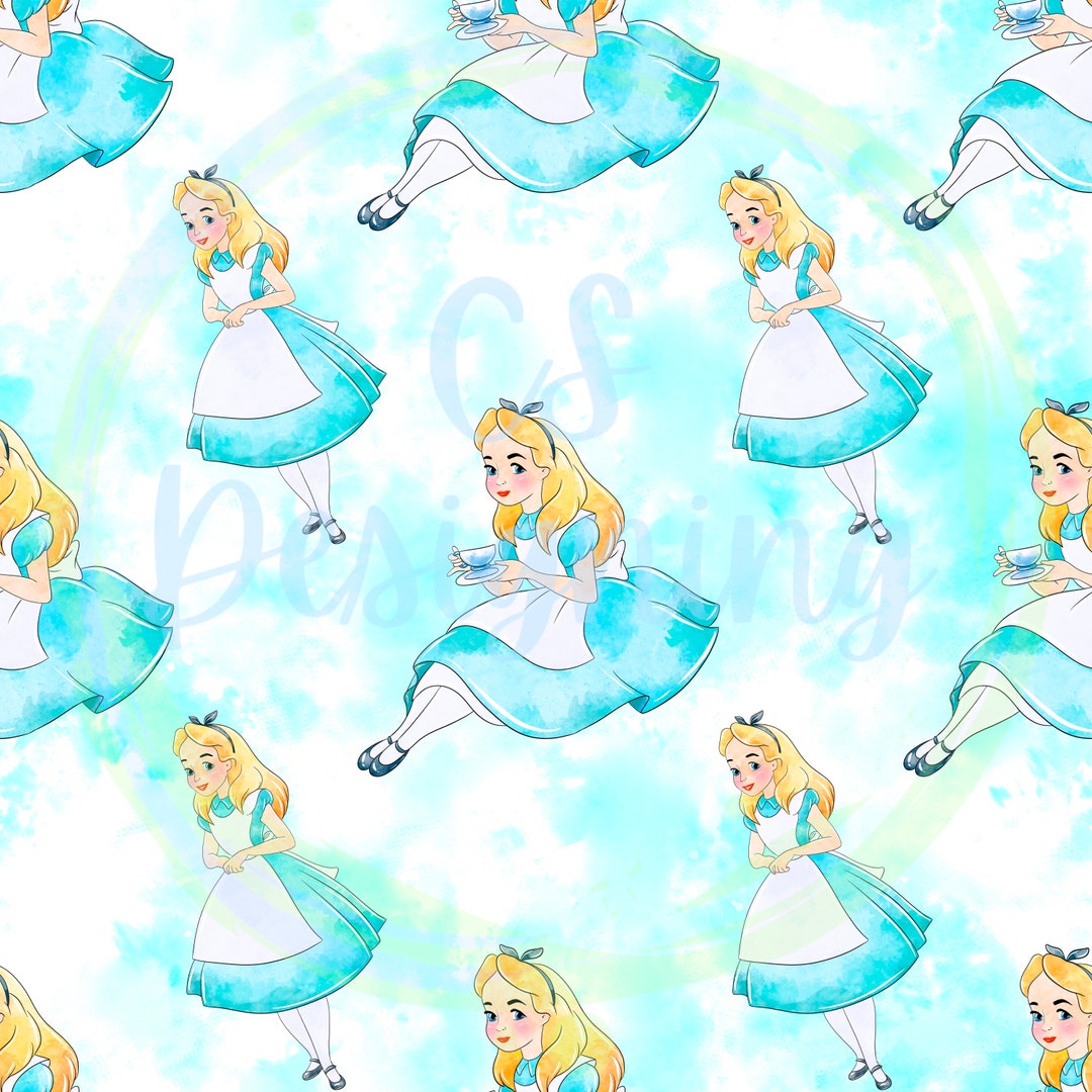 Alice in Wonderland Seamless,alice Seamless,seamless Pattern,digital ...