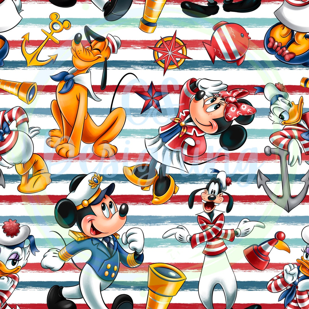 Magic Kingdom Seamless,mouse Friends,seamless Pattern,digital Paper ...