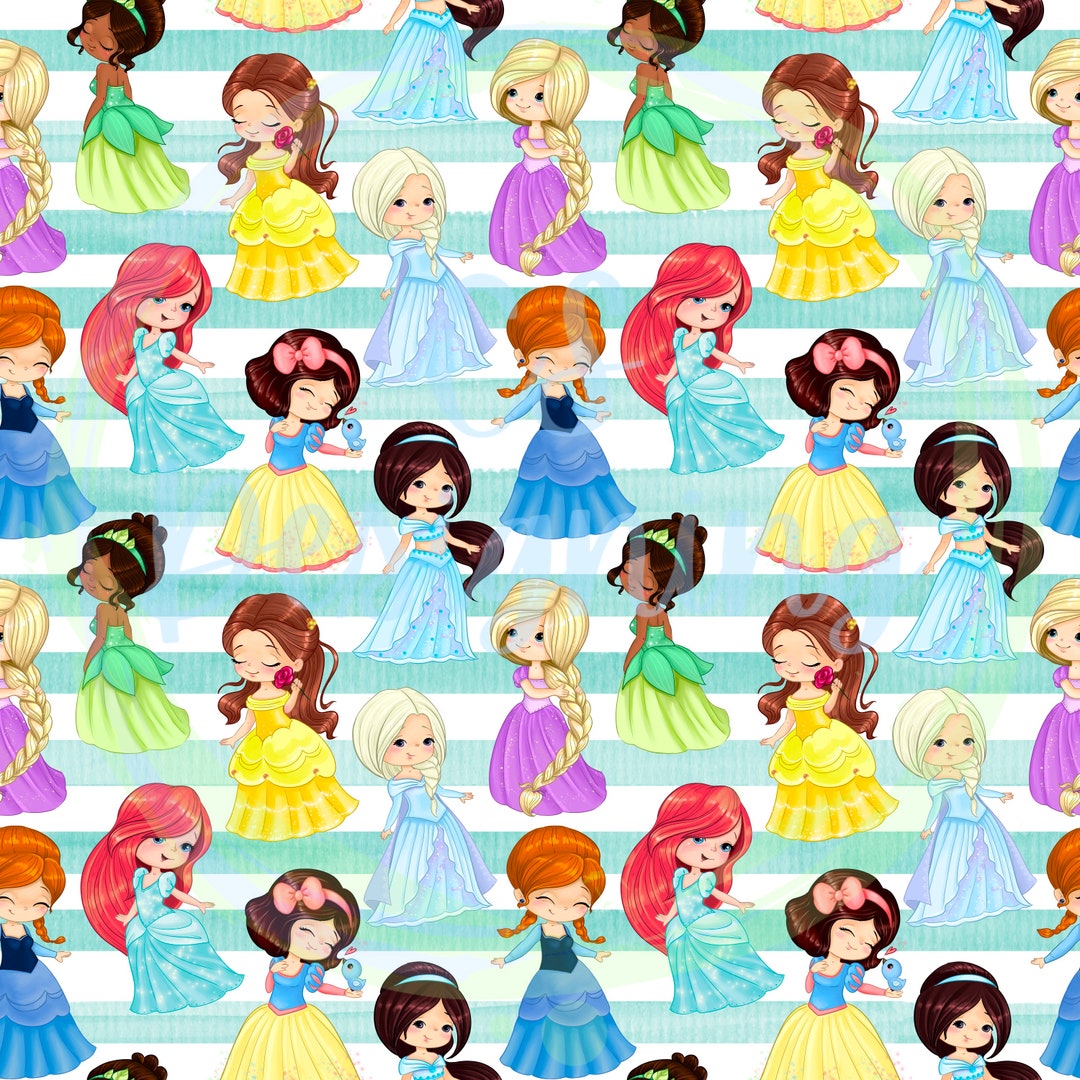 Princess Seamless,princess Seamless Pattern,digital Paper,digital ...
