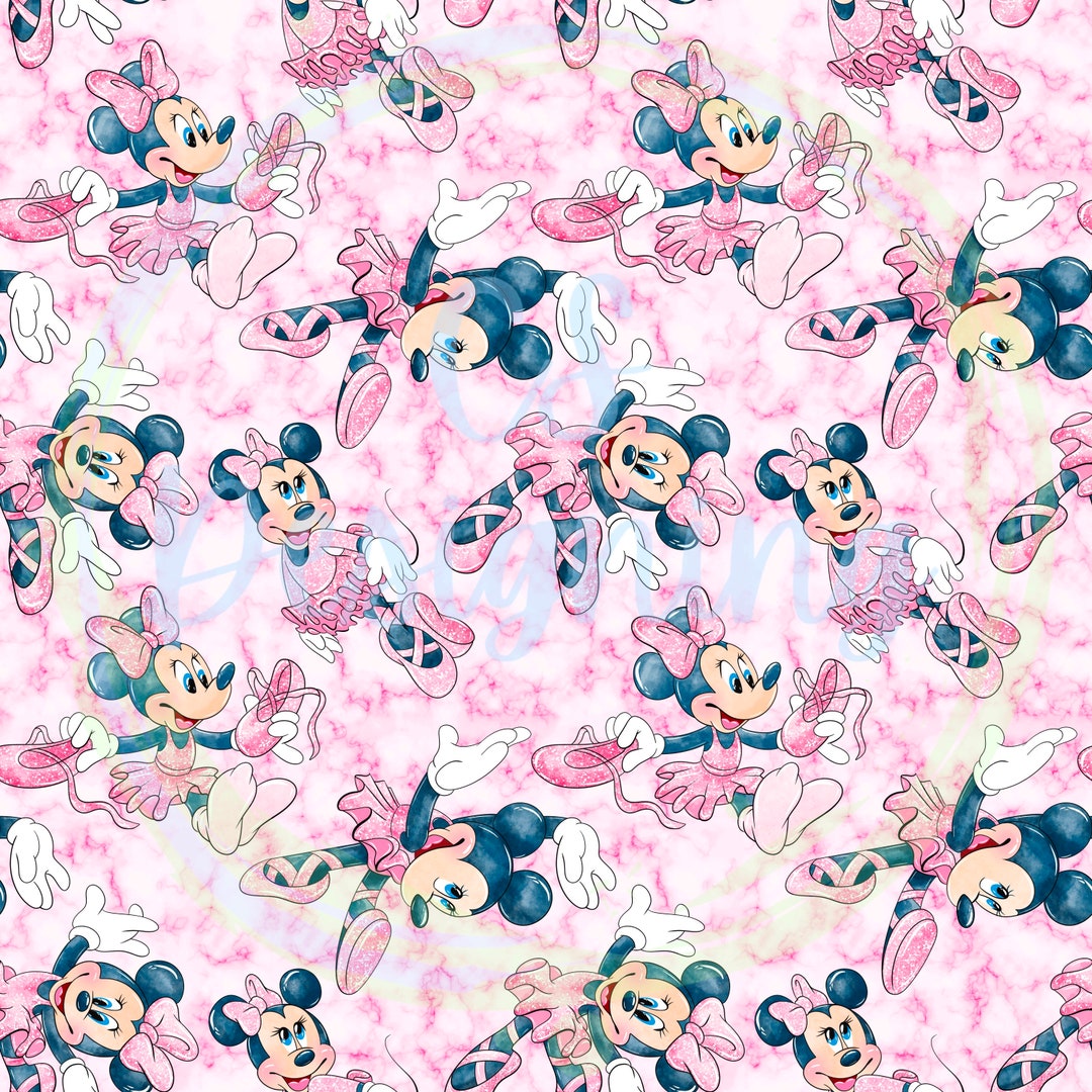 Ballerina Seamless,minnie Seamless,seamless Pattern,digital Paper ...