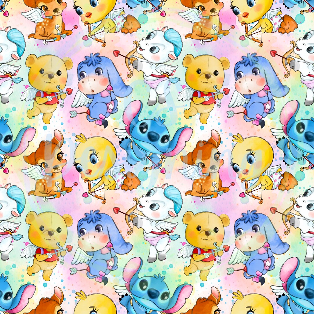 Stitch Seamless,valentines Seamless,vday Pattern,seamless Pattern ...