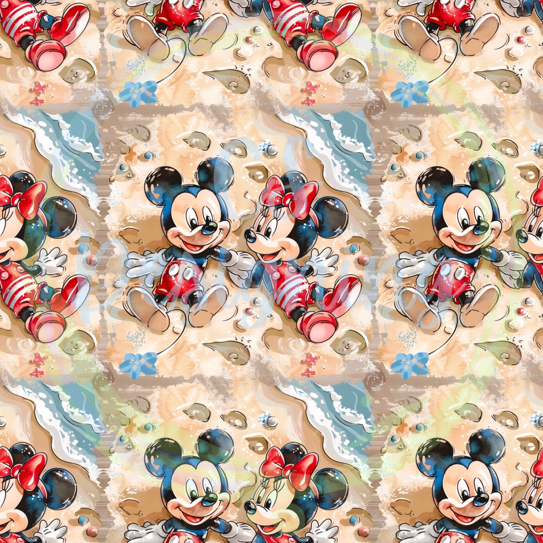 Magic Kingdom Seamless,mouse Friends,seamless Pattern,digital Paper ...