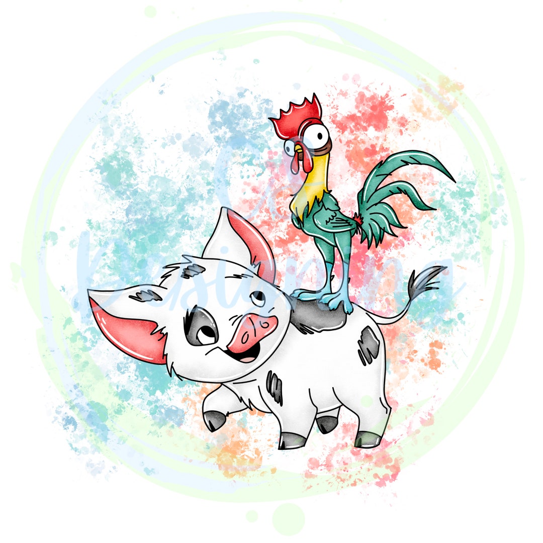 Hei Hei Png,pua Png,moana Decal,sublimation Transfer,tshirt Transfer ...