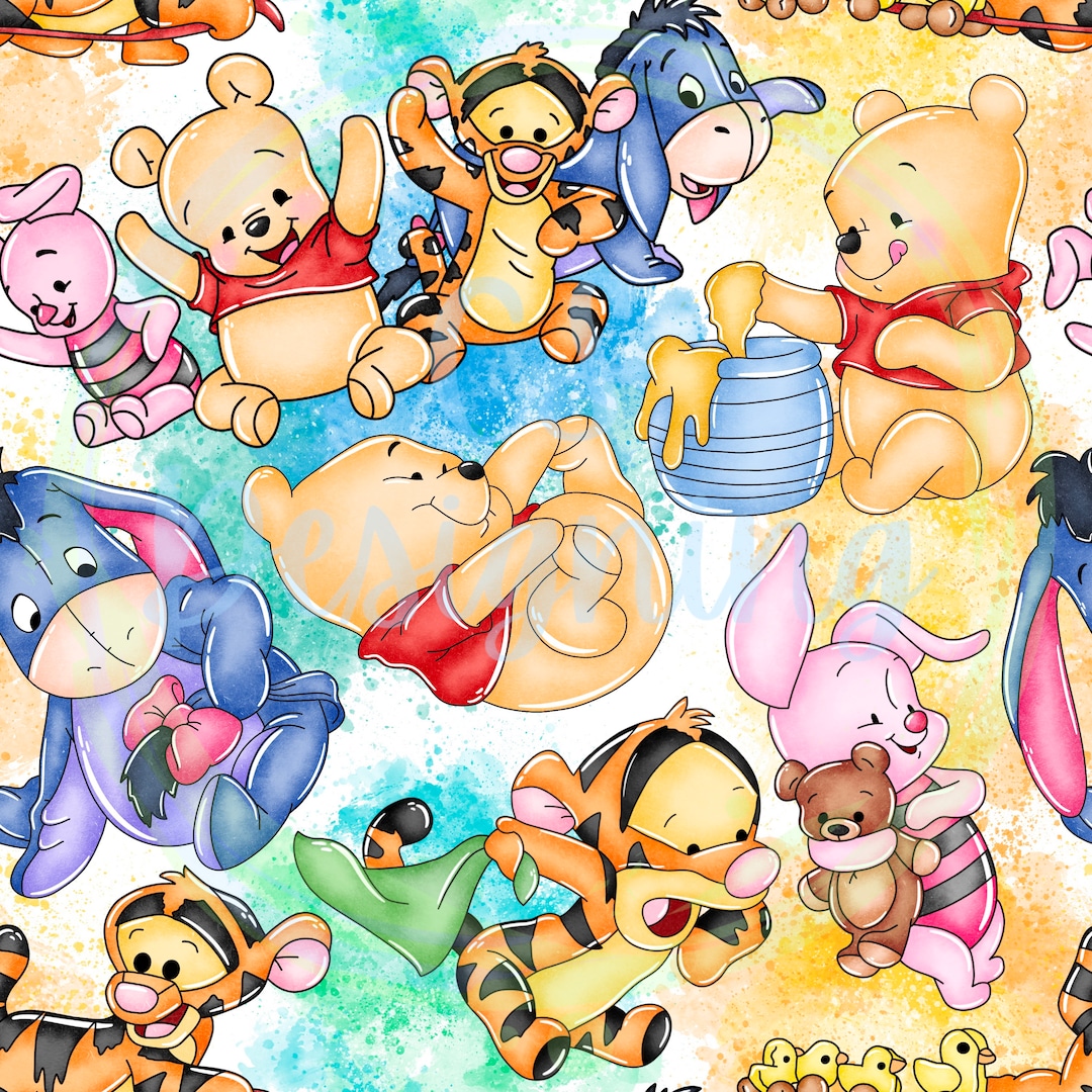 Winnie the Pooh Seamless,seamless Pattern,digital Paper,digital,paper ...