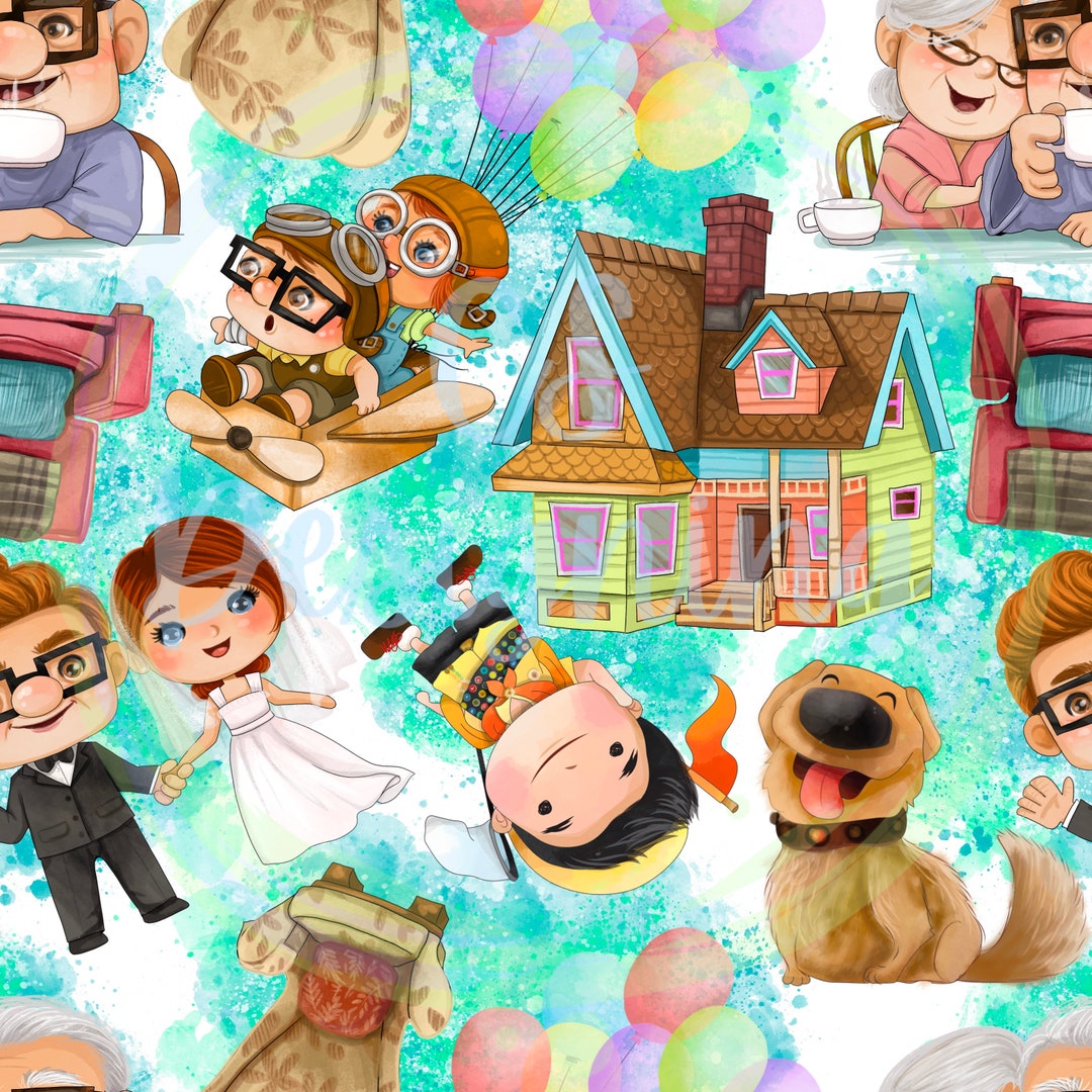 Up,character Pattern,seamless Pattern,digital Paper,digital,paper ...