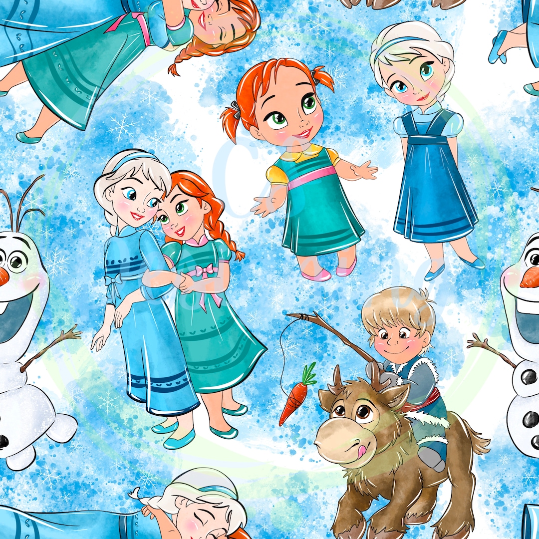 Frozen Digital Paper,elsa,elsa Seamless Pattern,seamless Pattern,magic ...