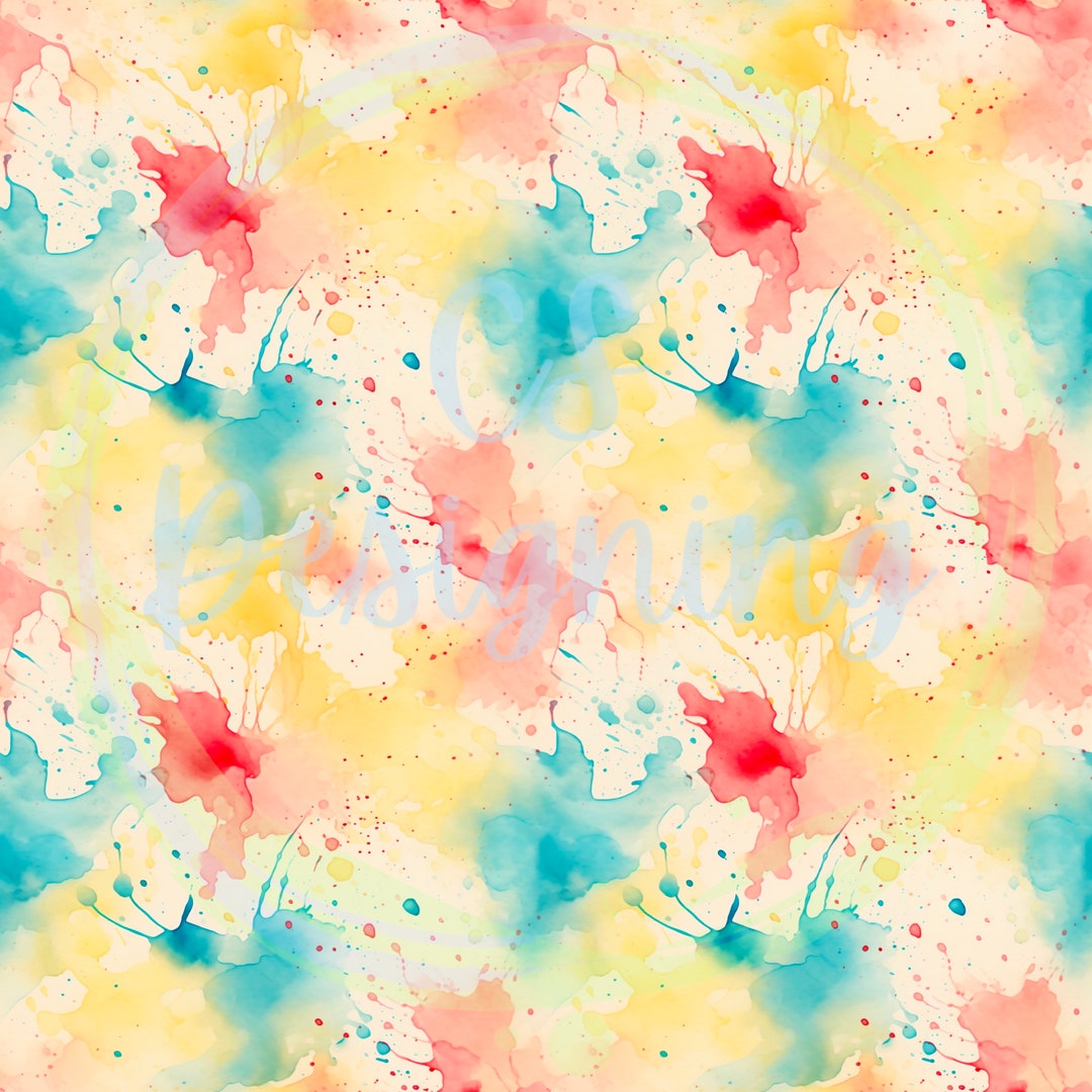 Paint Splatter Seamless,seamless Pattern,digital Paper,digital,paper ...