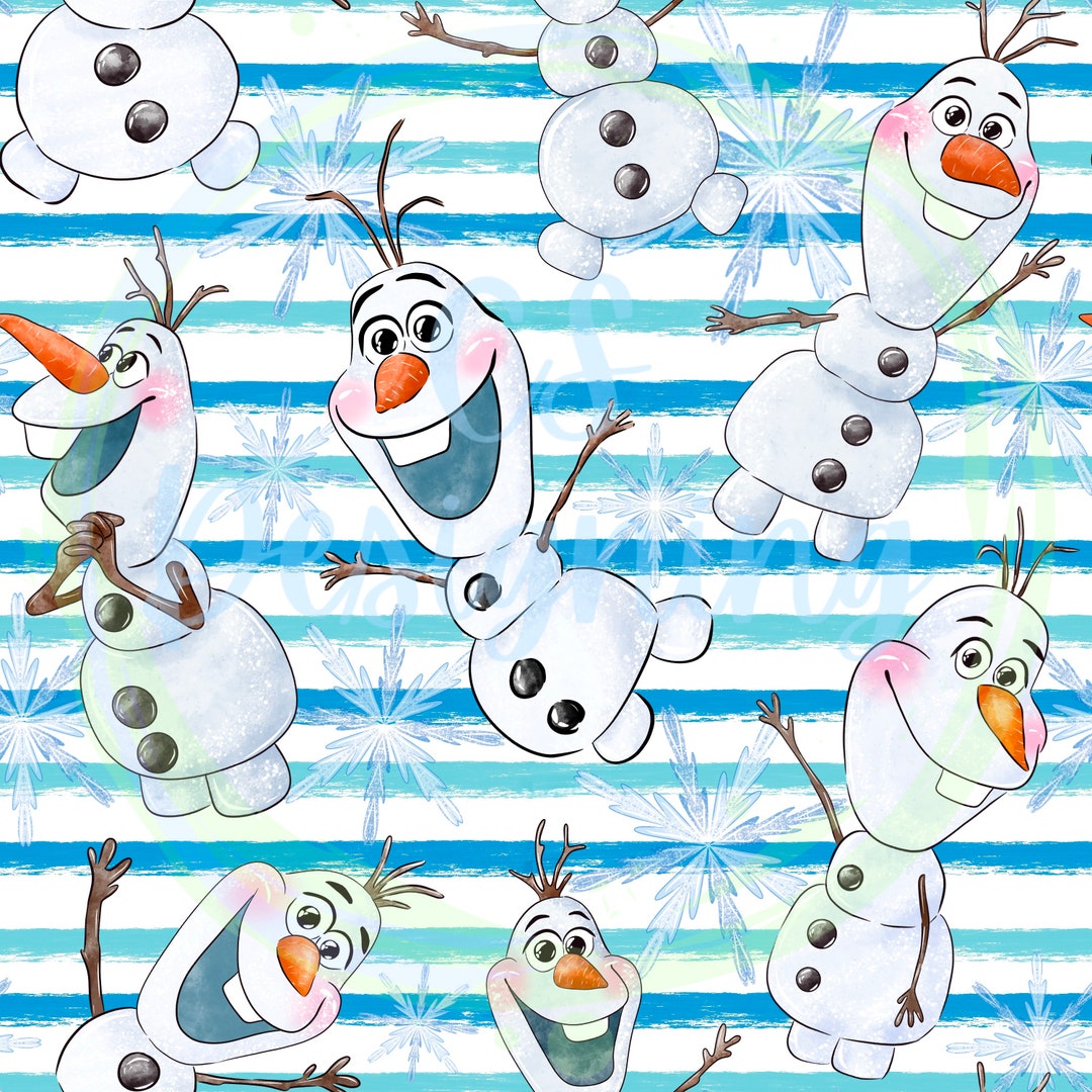 Frozen Digital Paper,olaf,olaf Seamless Pattern,seamless Pattern,magic ...
