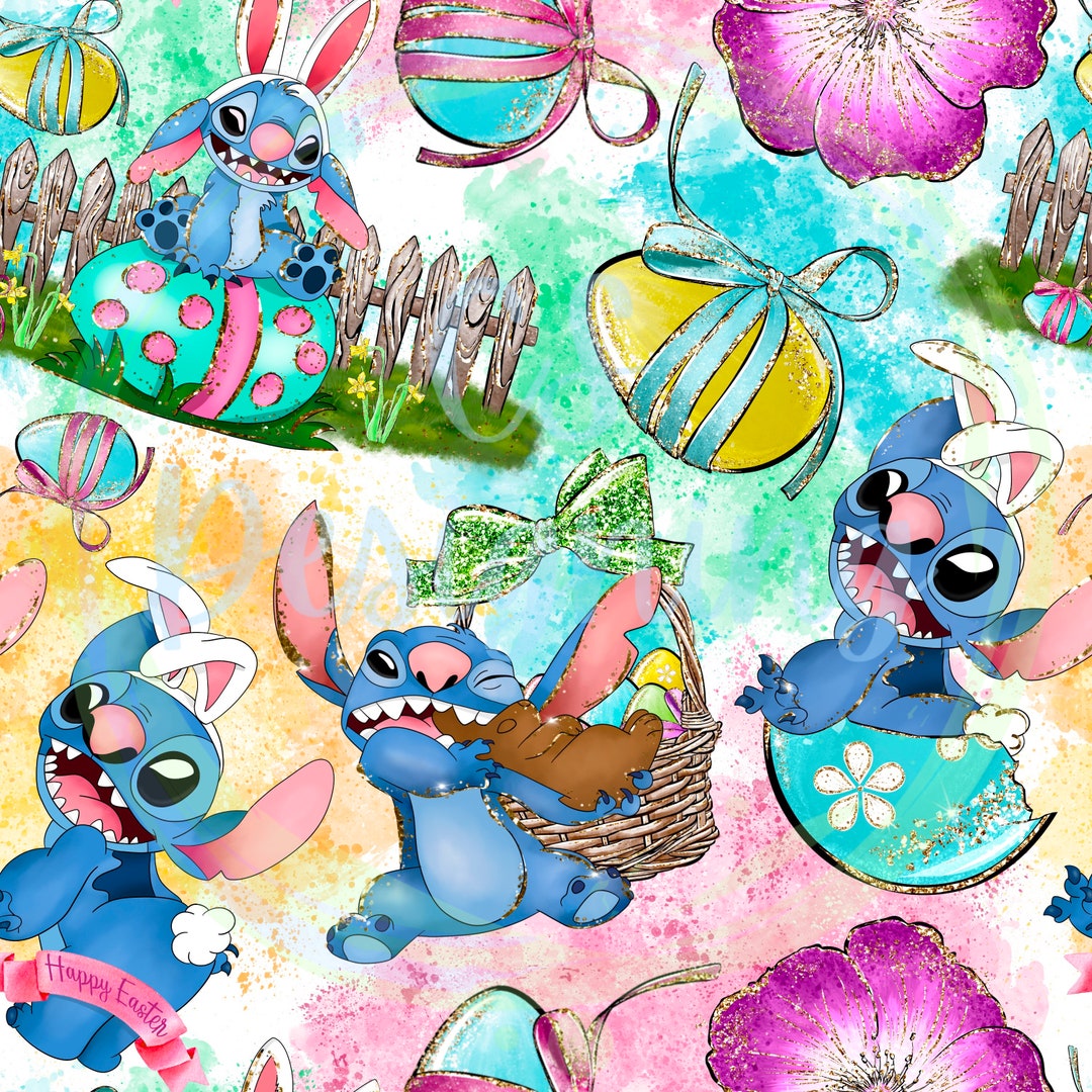 Stitch Easter,easter Seamless Pattern,easter Pattern,seamless Pattern ...