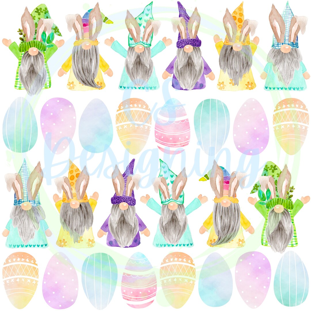 Easter Gnome Pattern,seamless Pattern,seamless Pattern,digital,paper ...
