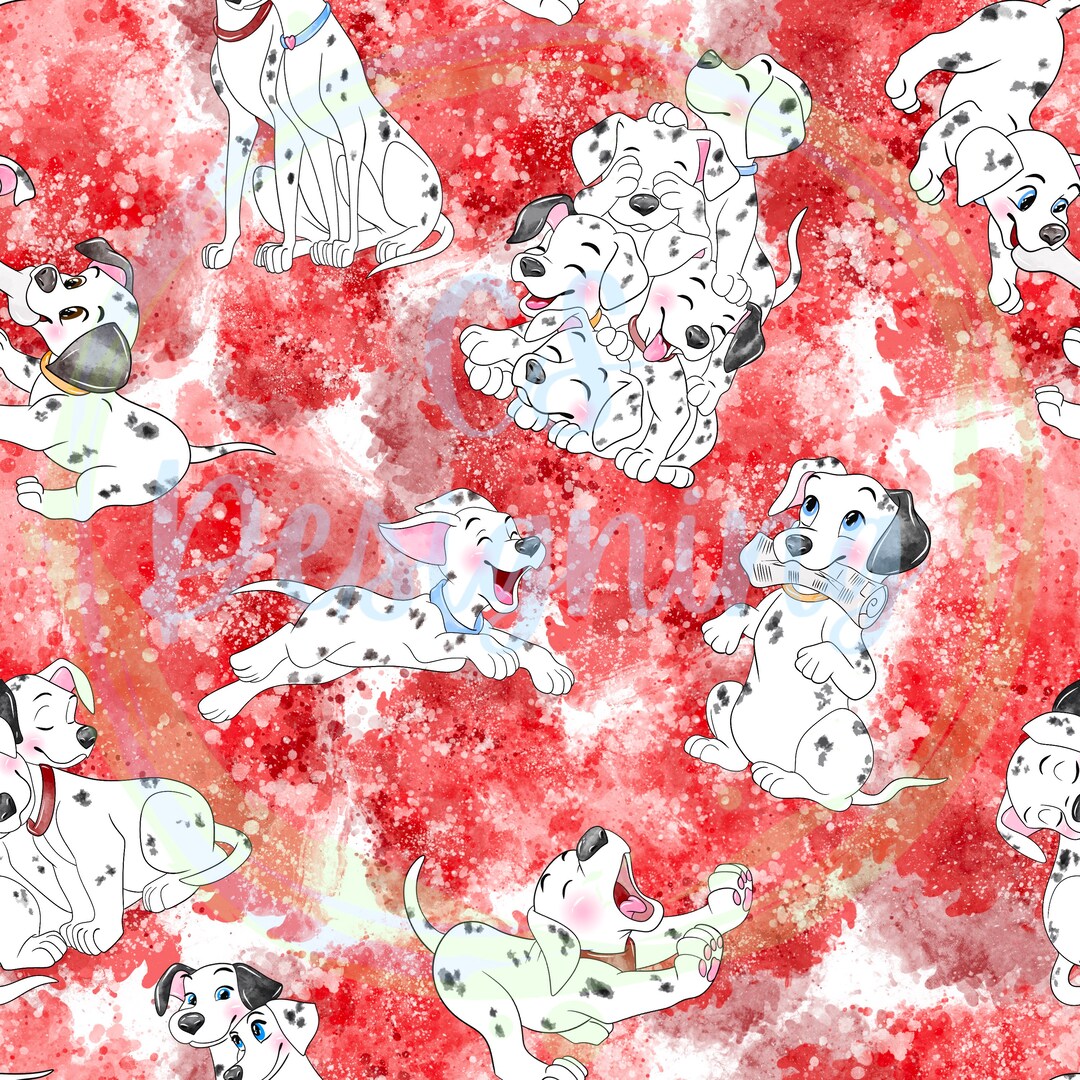 Cruella Seamless,101 Dalmatians,cruella Digital Paper,seamless Pattern ...