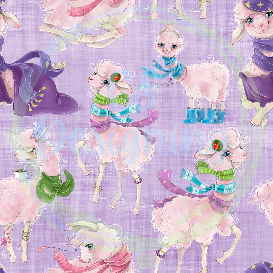 Llama Seamless Digital File,seamless Pattern,digital Paper,digital ...