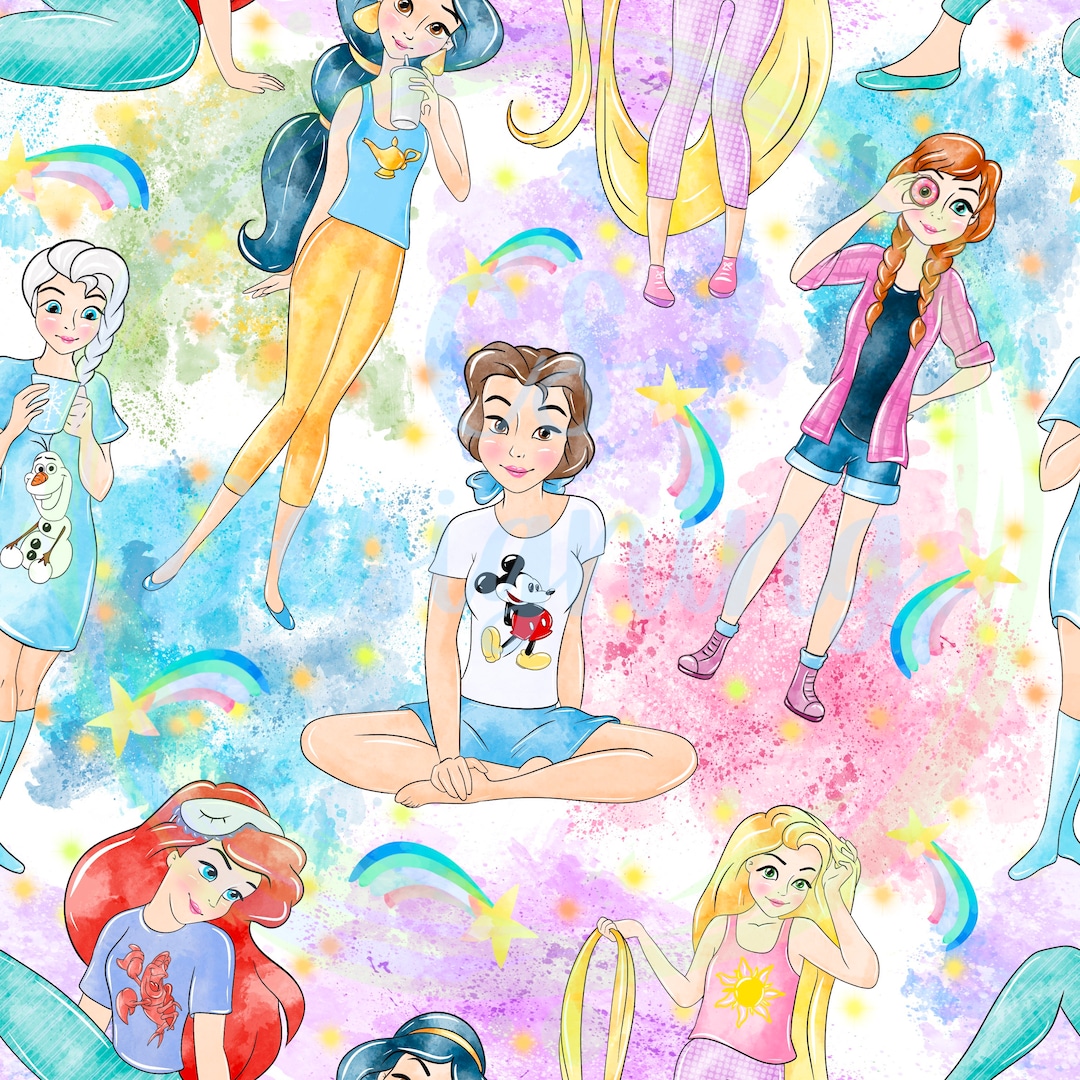 Princess Seamless,princess Seamless Pattern,digital Paper,digital ...